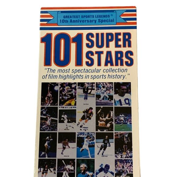 Other | Greatest Sports Legends 1th Anniversary Vhs 101 Superstars Rare ...